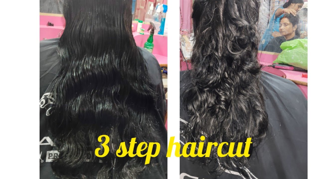 3 step hair cutting ️💇#verlvideo #haircutting - YouTube