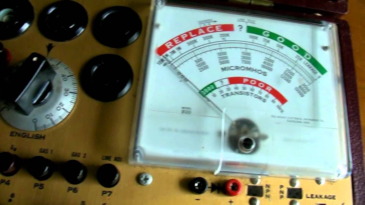 How to Test 12AX7 Tubes On A Hickok 800 Tube Tester - YouTube