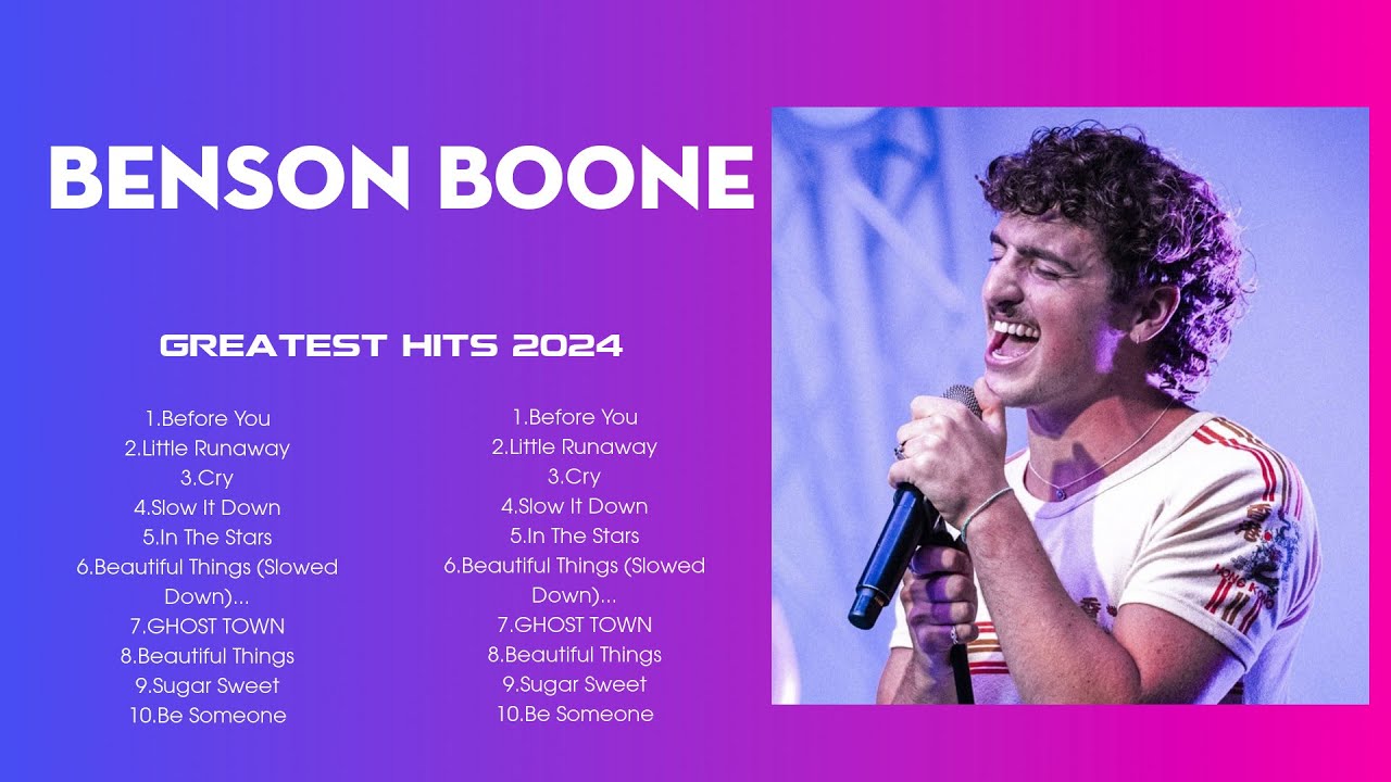 Benson Boone Greatest Hits Playlist ~ Top 100 Artists To Listen in 2024 ...