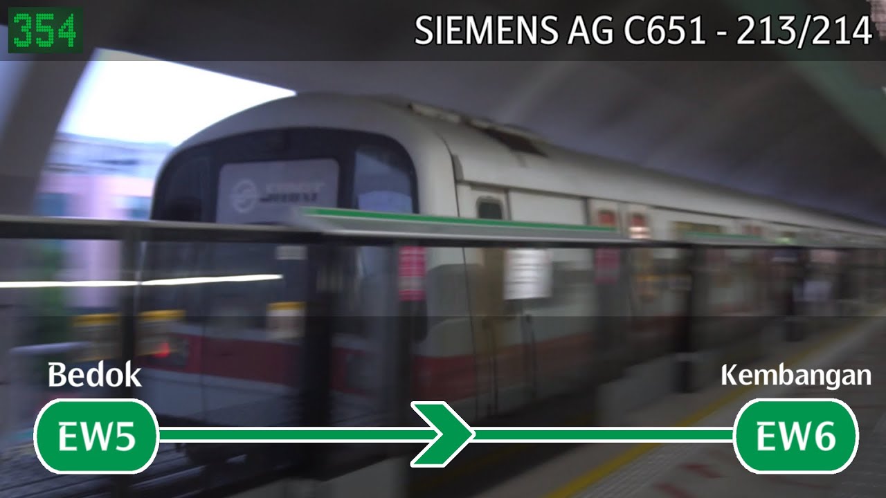 [Retired ; Last Day In Service] C651 - Set 213/214 | EW5 Bedok → EW6 Kembangan [SMRT] - YouTube