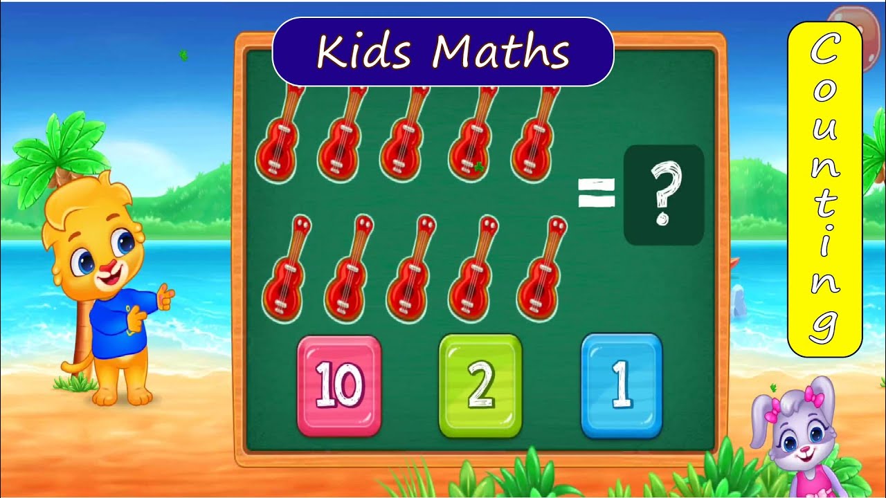 Learn to Count 1 to 10 | Preschool Education | Math Kids: Math games ...
