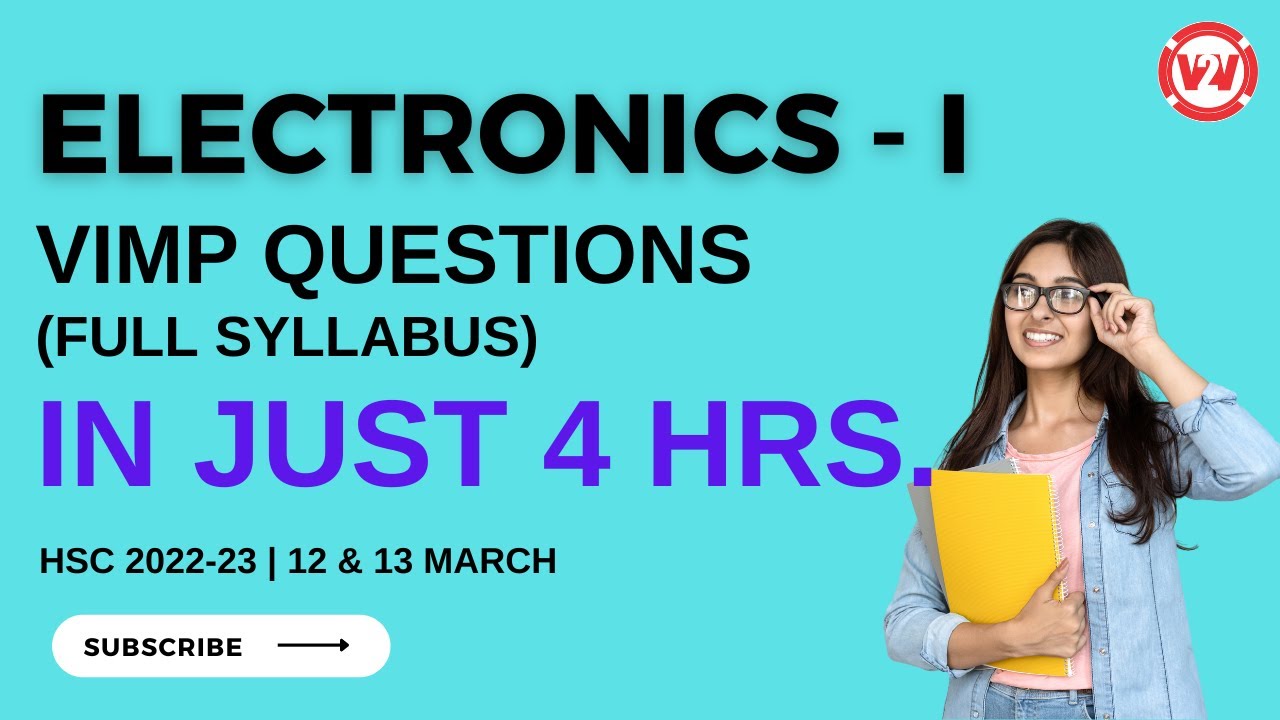 12th Electronics 1 Online Lecture 12th Science V2v Edtech Llp Youtube