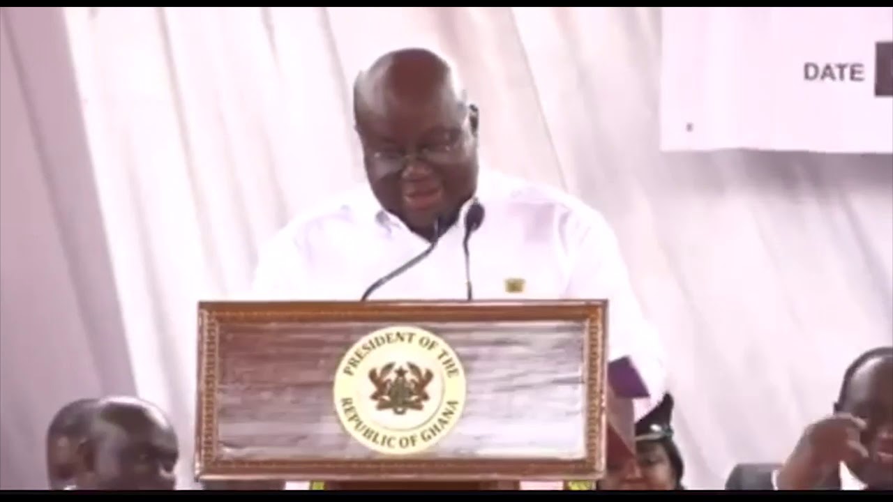 Prez Akufo Addo Tease ADISCO students With NAM 1 in his Speech - YouTube