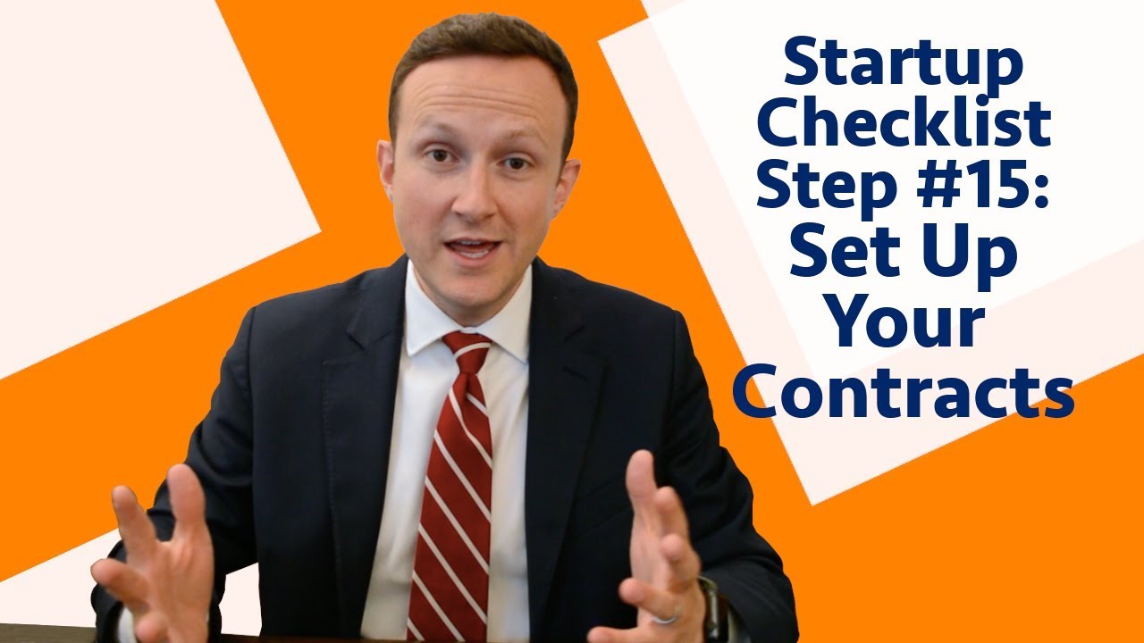 Setting Up Basic Contracts | Legal Checklist for Startups Step #15 ...