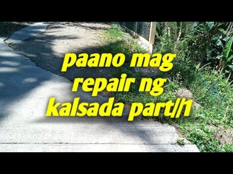 paano mag repair ng kalsada part//1 - YouTube