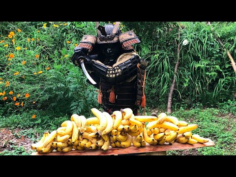 100 Bananas VS Samurai Sword Katana Cutting【Samurai Challenge】 - YouTube