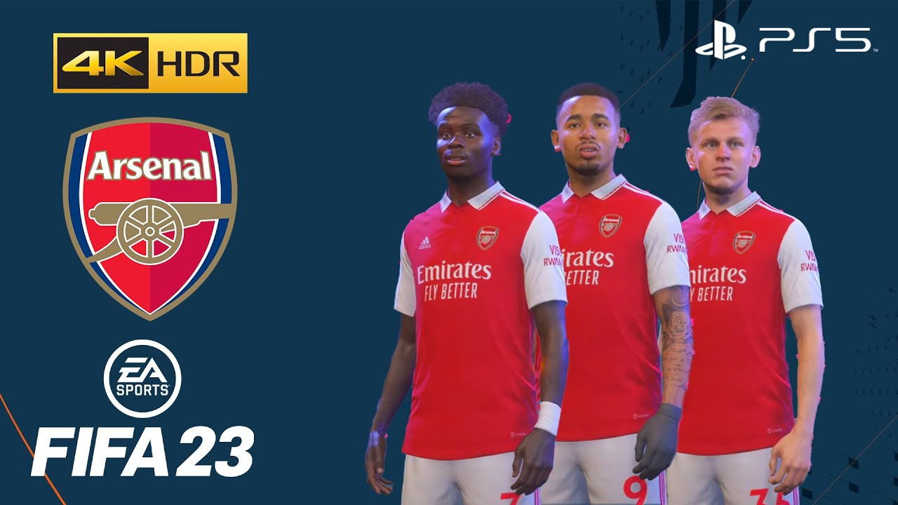 FIFA 23 on PS5 - ARSENAL PLAYER FACES AND RATINGS - 4K60FPS GAMEPLAY ...