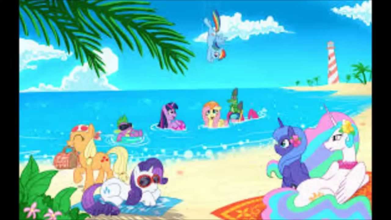 Mlp at the beach - YouTube