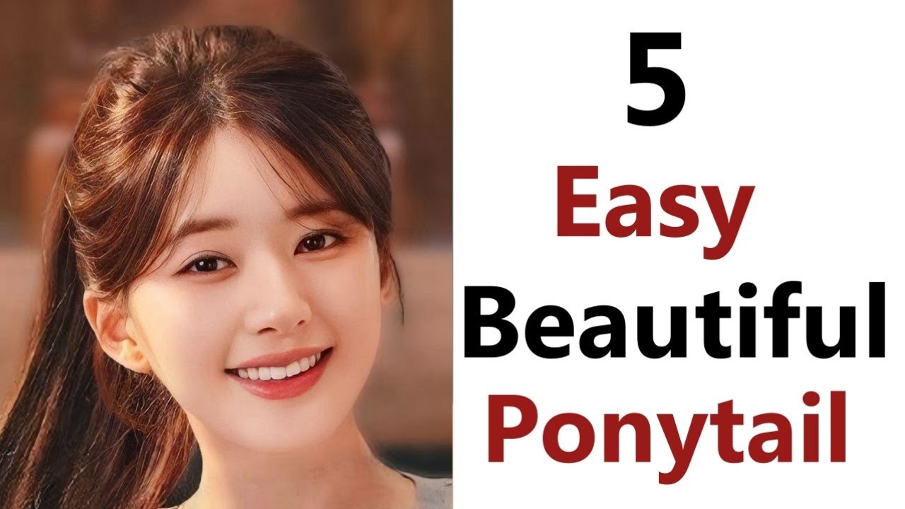 5 Easy Beautiful ponytail hairstyle - Easy pony| new hairstyle |New ...