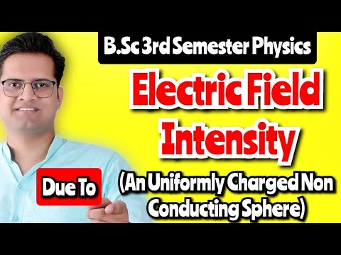 Electric Field Intensity Due To An Uniformly Charged Non Conducting Sphere!#bedkdian #physics ...