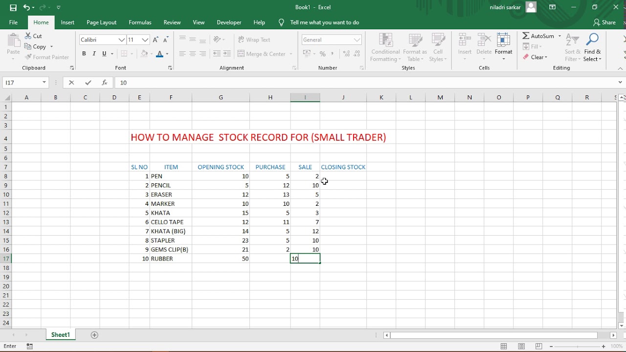 HOW TO MANAGE STOCK RECORD FOR SMALL TRADERS YouTube how-to-manage-stock-record-for-small-traders-youtube