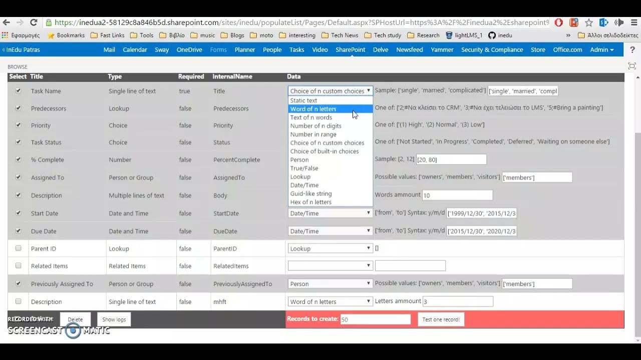 list populate demo - YouTube