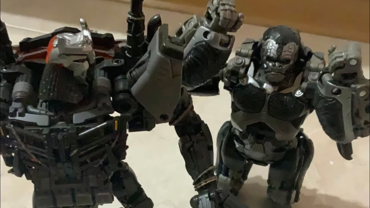Transformers ROTB || scourge vs Optimus primal stop motion - YouTube