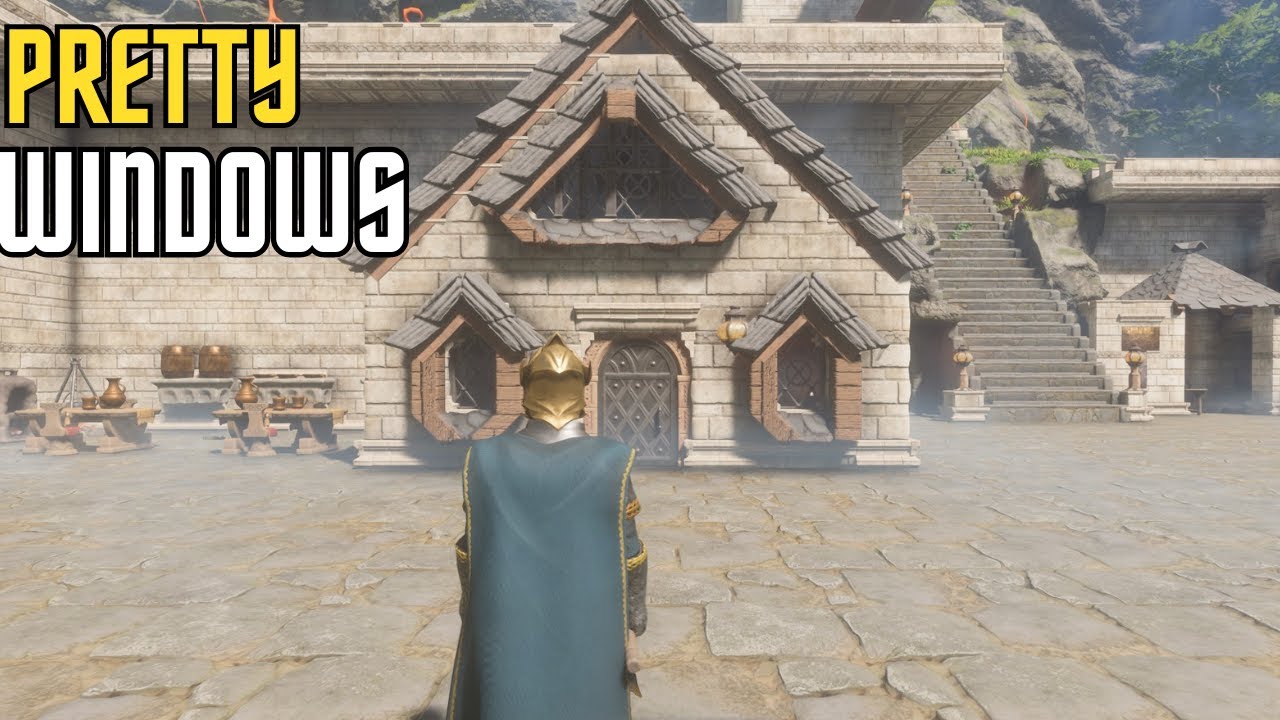 Enshrouded : How to Make your widows and roofs look better - YouTube