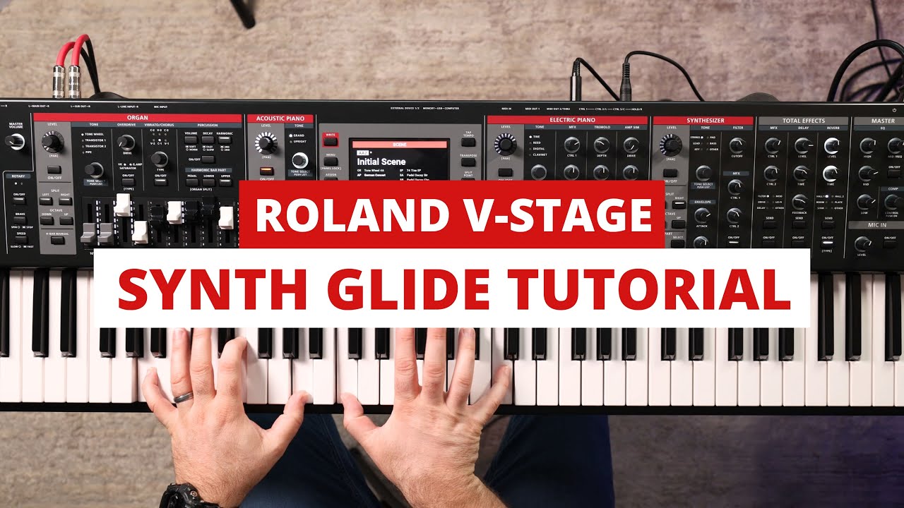 Roland V-Stage - How to Use Synth Glide - YouTube