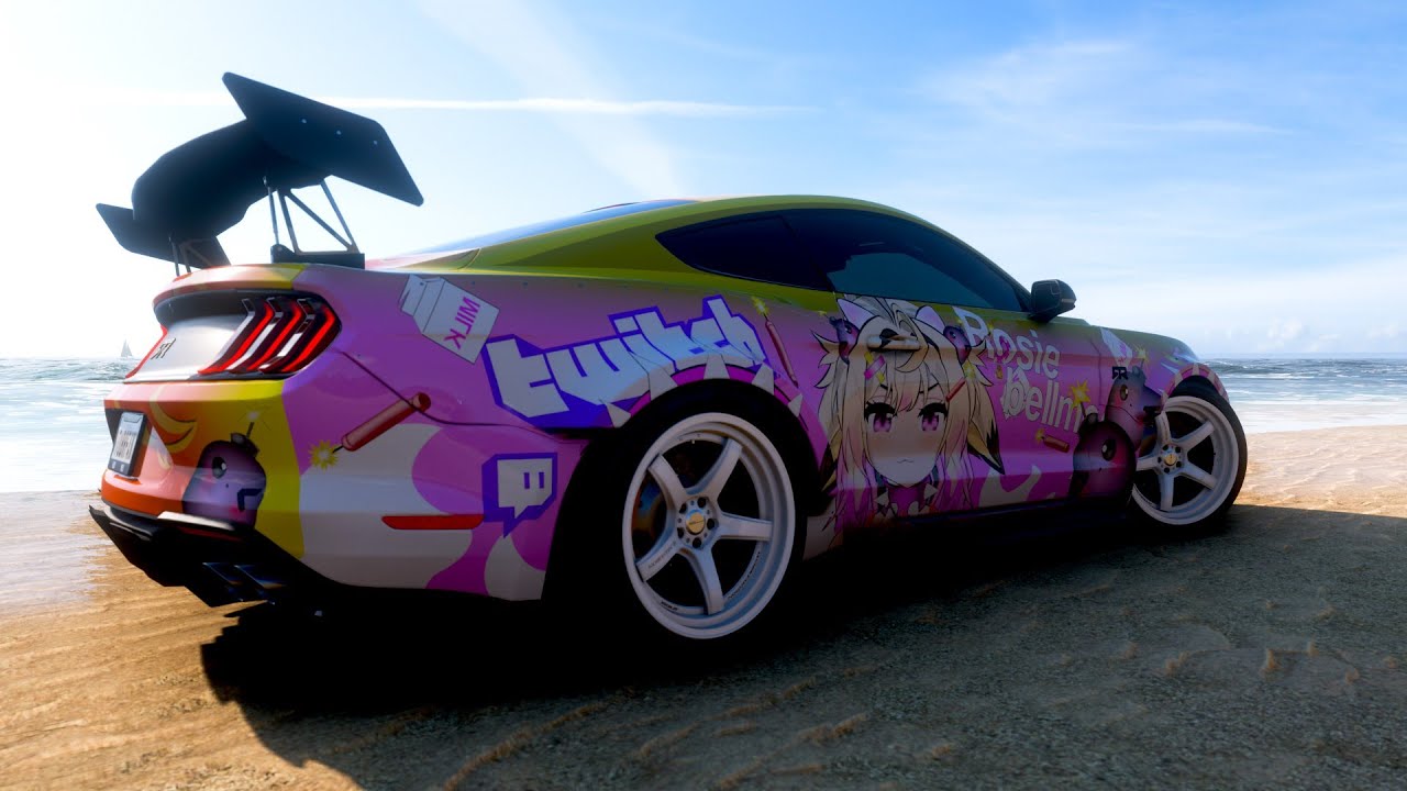 [Vtuber] Rosiebellmoo Itasha Vtuber model creation timeplapse [FH5 ...