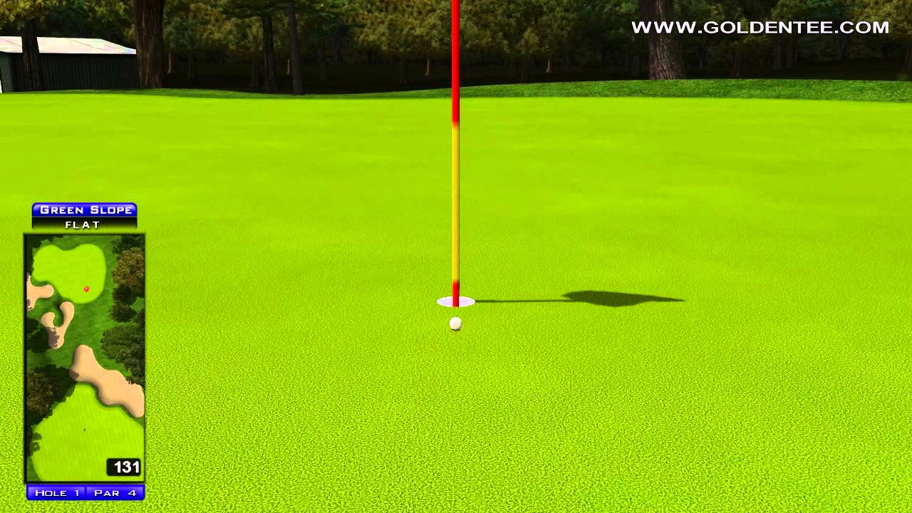 Golden Tee Great Shot on Shady Acres! - YouTube