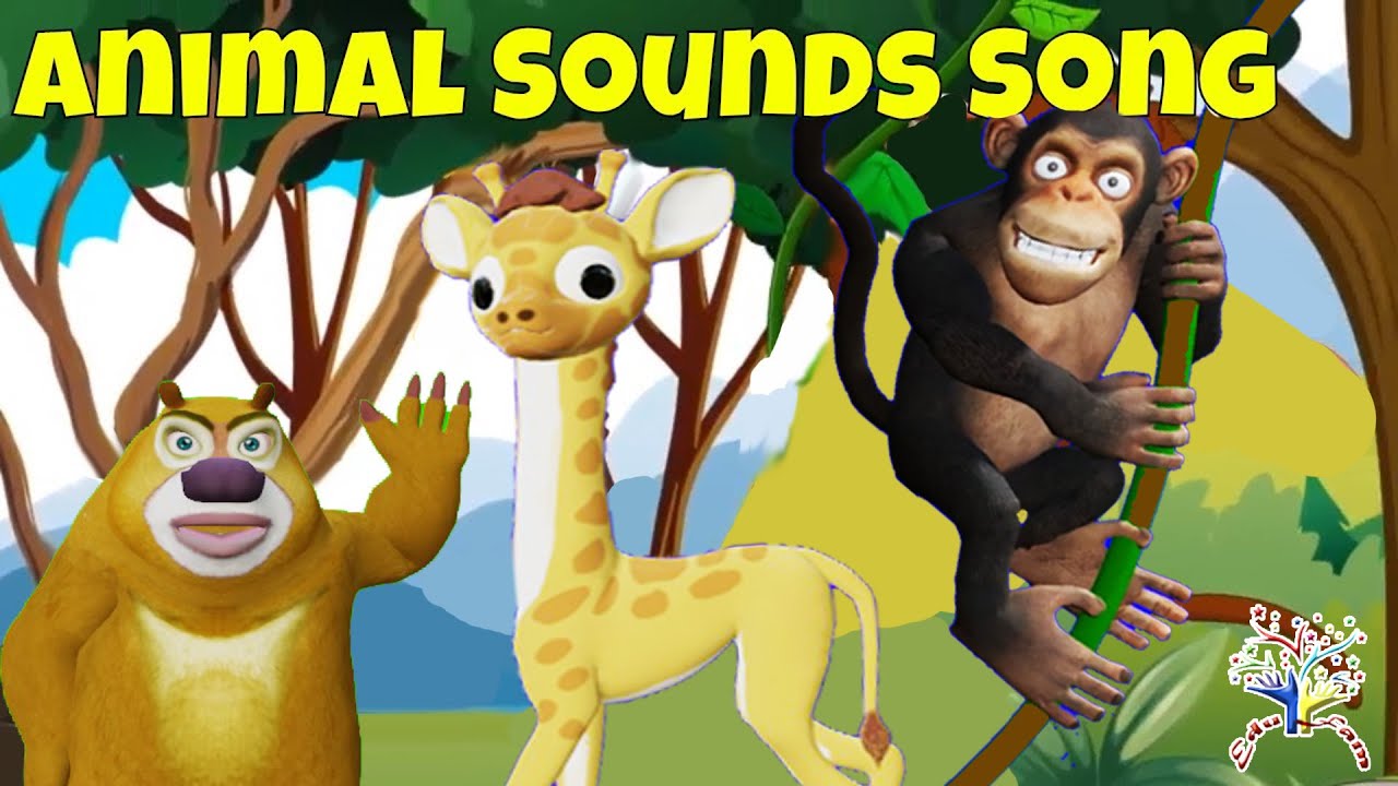 Learn about farm animals and their sounds AS21 || Animal Sounds Song ...