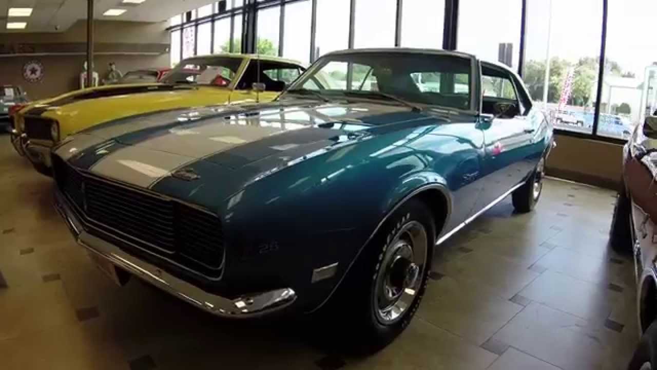1968 Chevy Camaro Z/28 Rally Sport Lemans Blue #2275 - YouTube