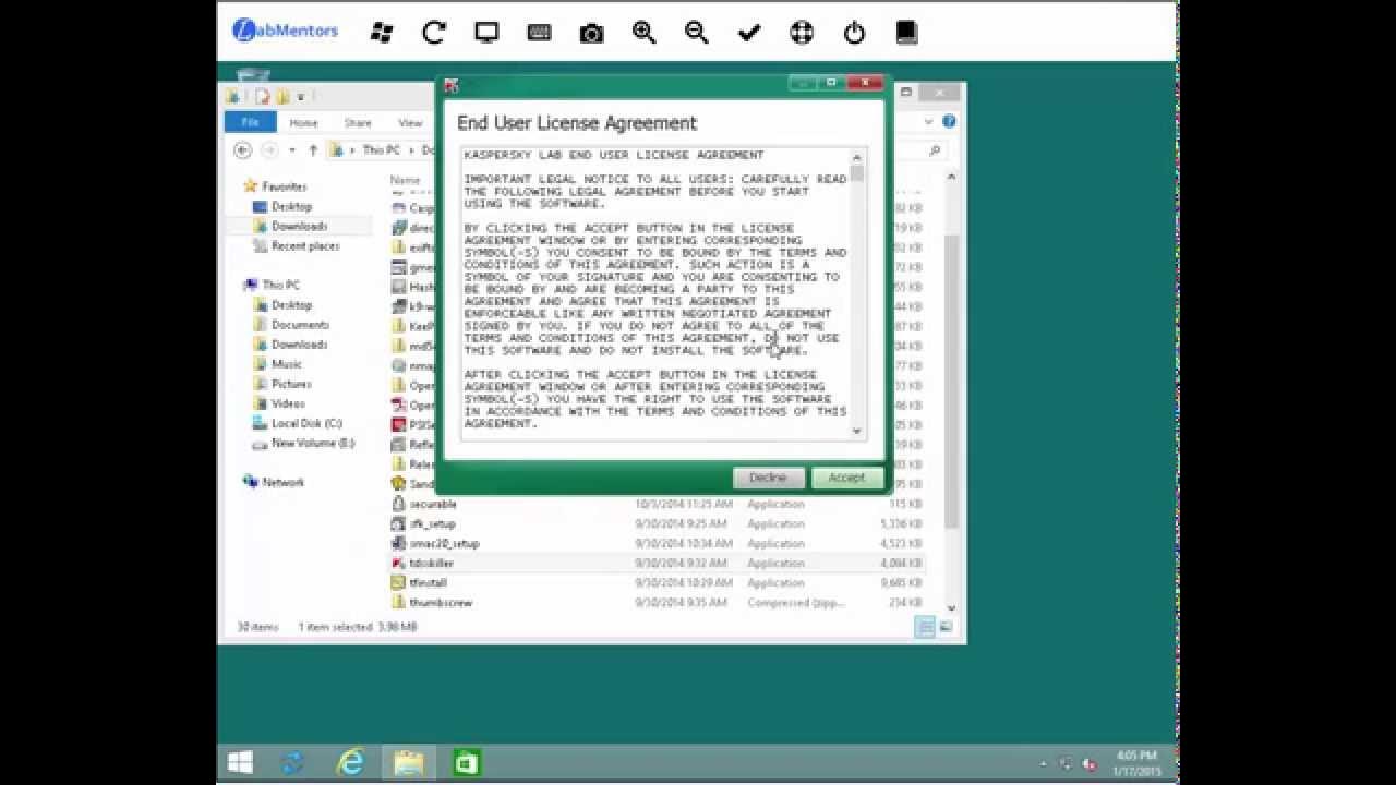 Security+5e Lab2.2: Scan for Rootkits Using a Basic Tool - YouTube