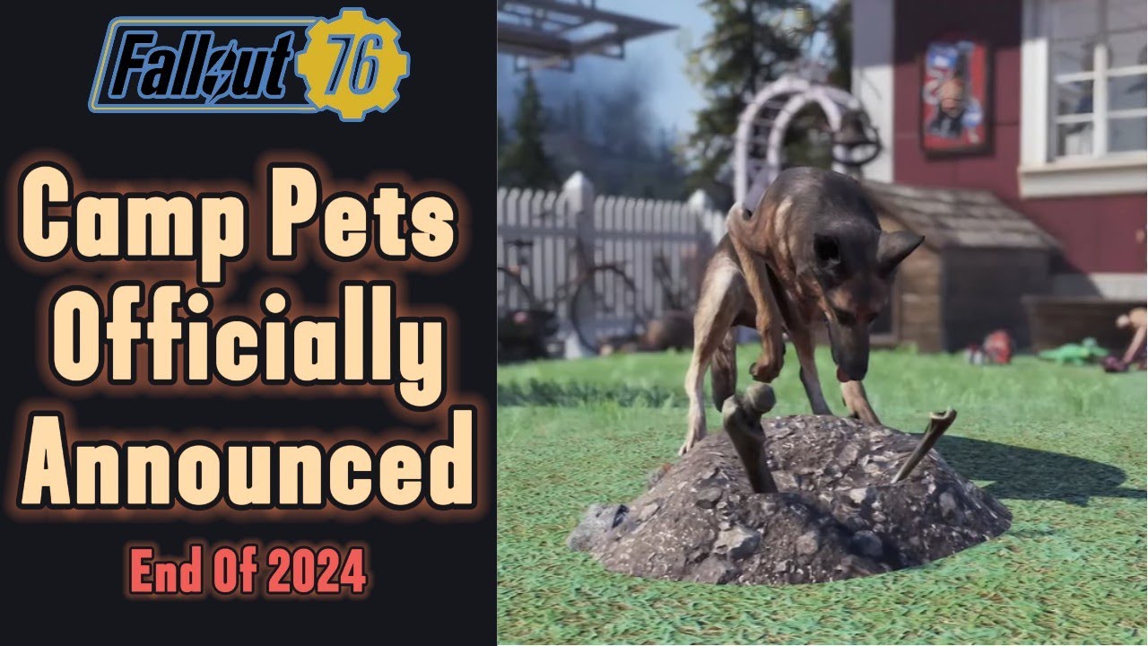 Camp Pets Officially Coming To Fallout 76... - YouTube