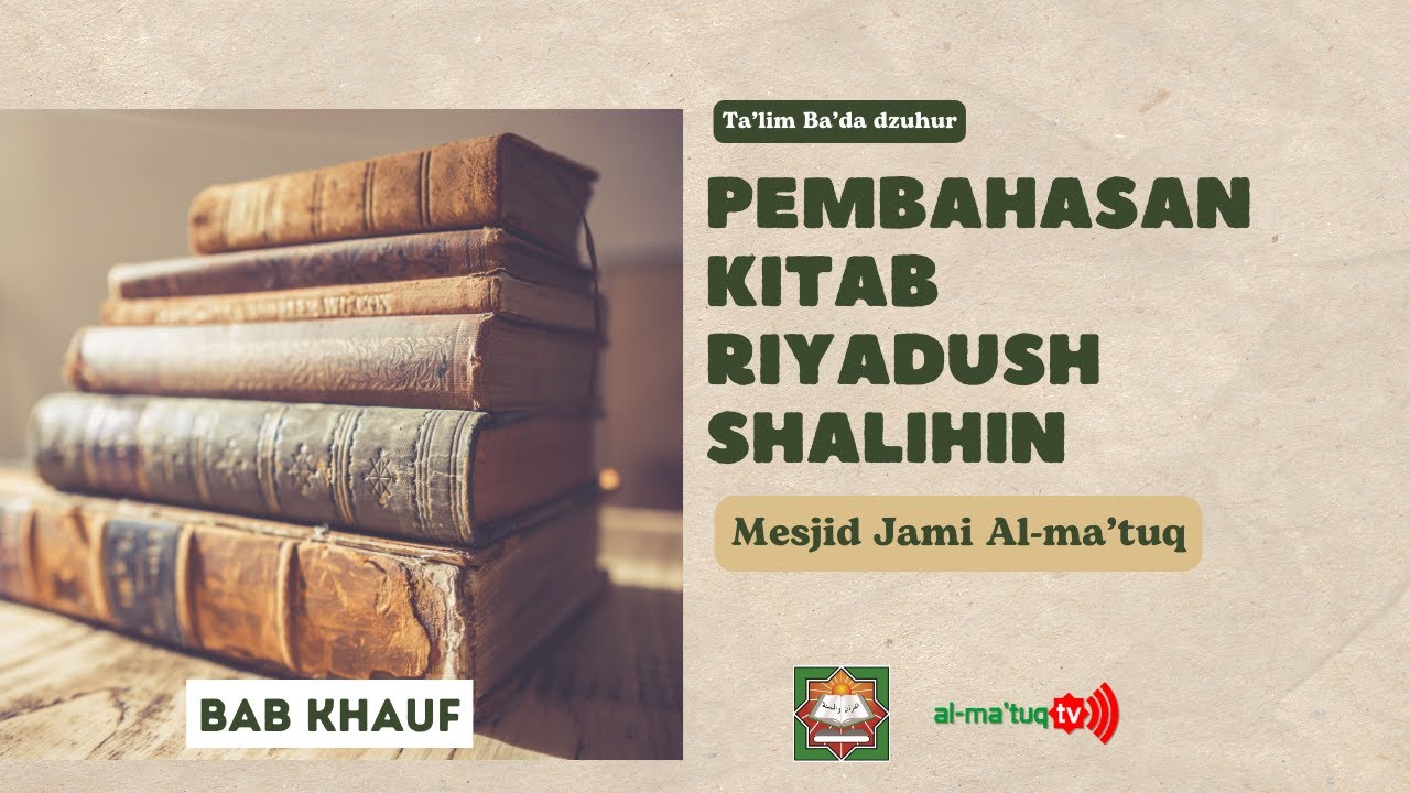 USTADZ SYAMSUL ARIF BAB RAJA HADIST 28 - YouTube