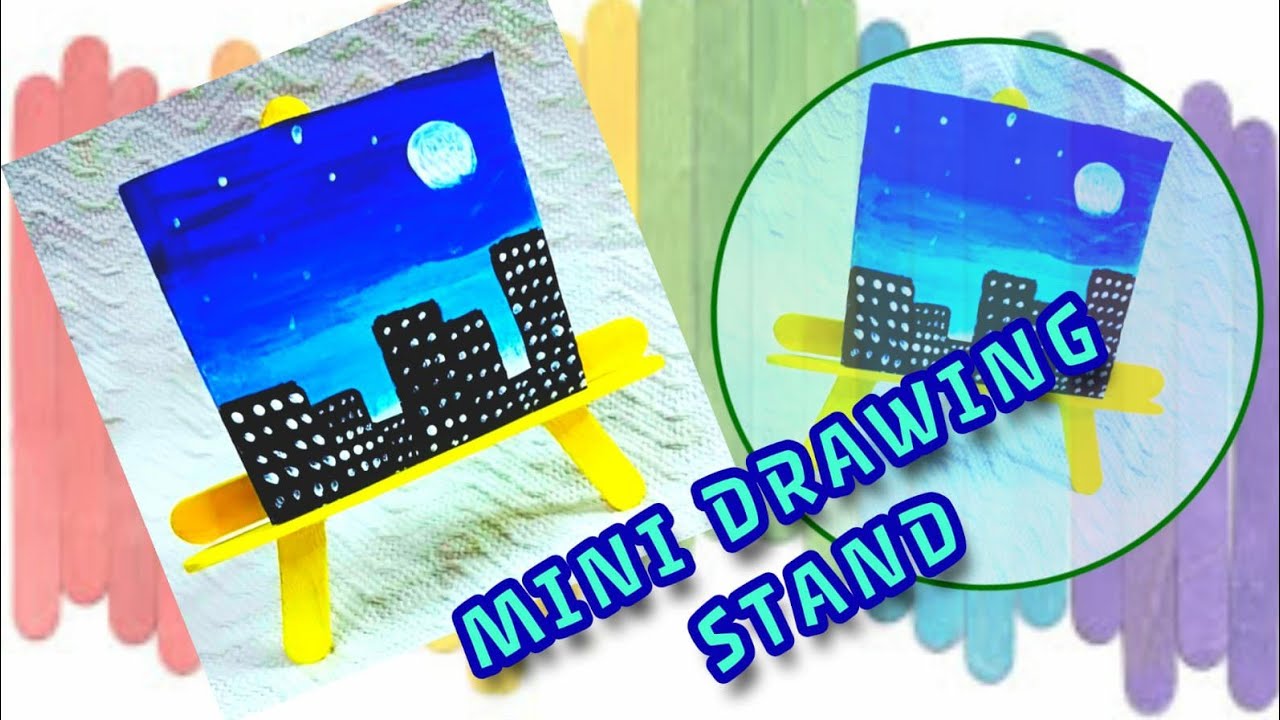 mini drawing stand craft | How to make small drawing stand | craft ...