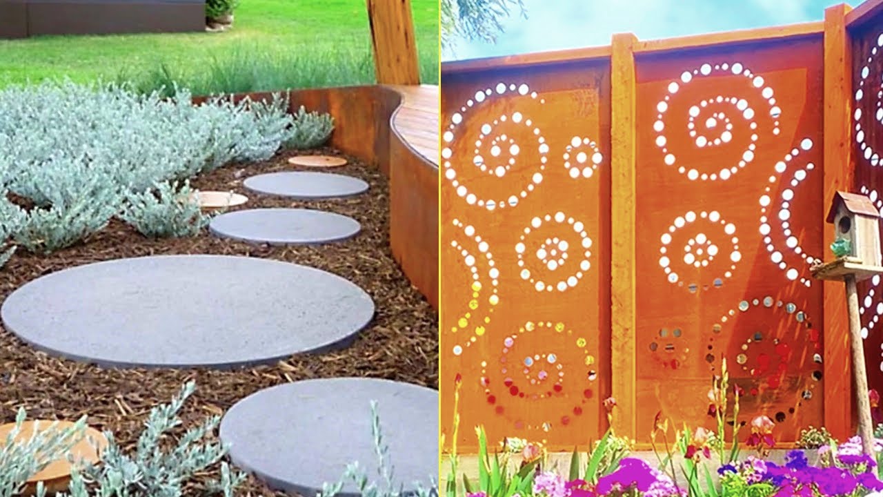 Garden and Backyard Design, Beautiful Ideas From Rusty Steel, (50 ...