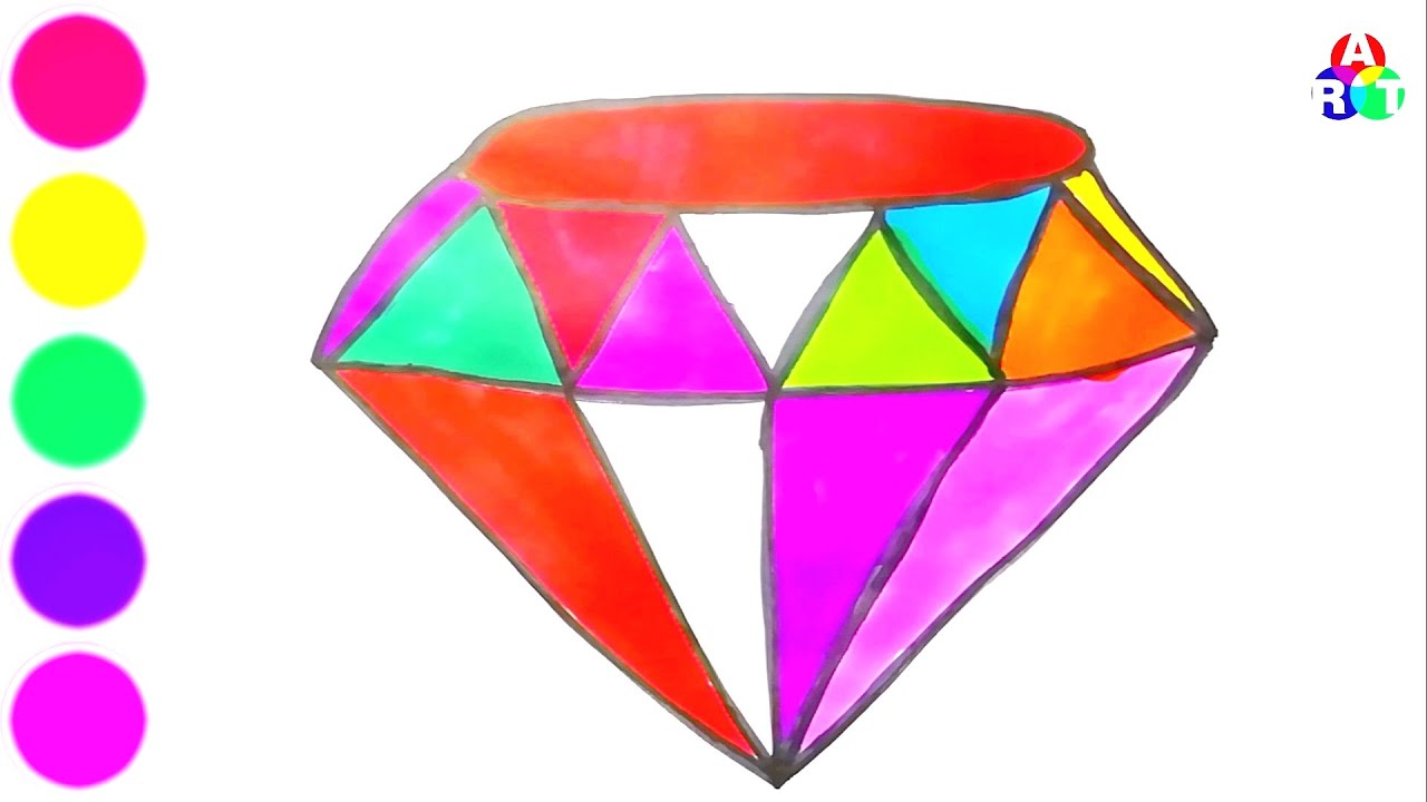 How to write gems for kids? | children's paintin - YouTube