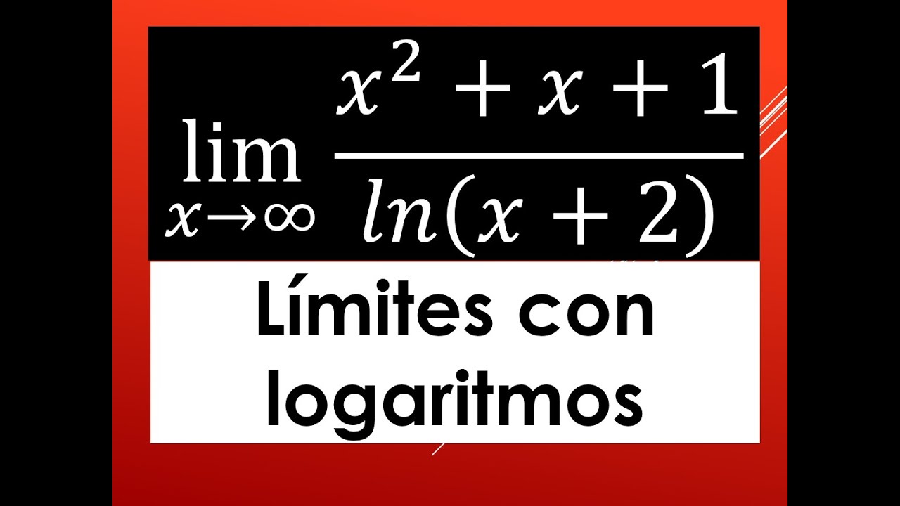 Limite de funciones con logaritmos infinito sobre inifinito - YouTube