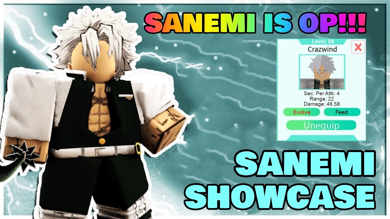 [CODES] Sanemi Showcase | All Star Tower Defense - YouTube