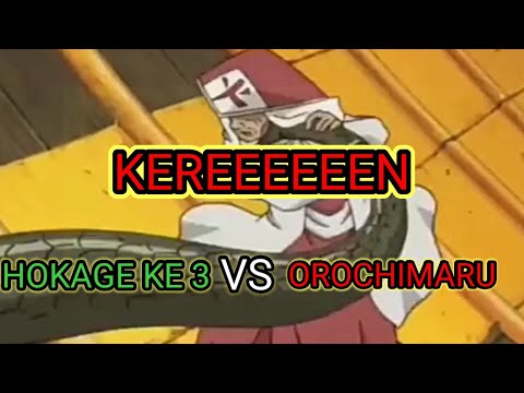 HOKAGE KE 3 HIRUZEN SARUTUTOBI VS OROCHIMARU FULL FIGHT SUB INDO /part1