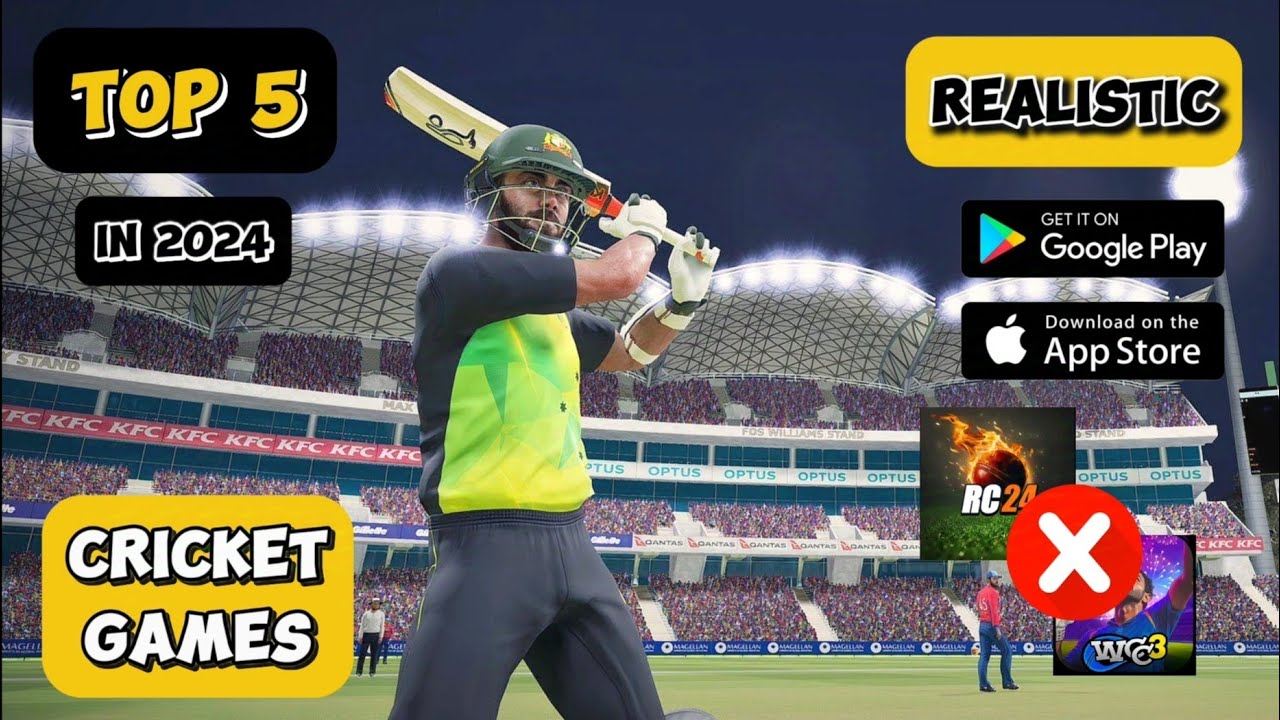 Top 5 Realistic Cricket Games for Android in 2024 - YouTube