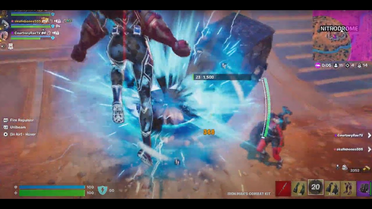 Fortnite - Absolute Doom - BR Zero Build Squad - Iron Man Kit Endgame ...