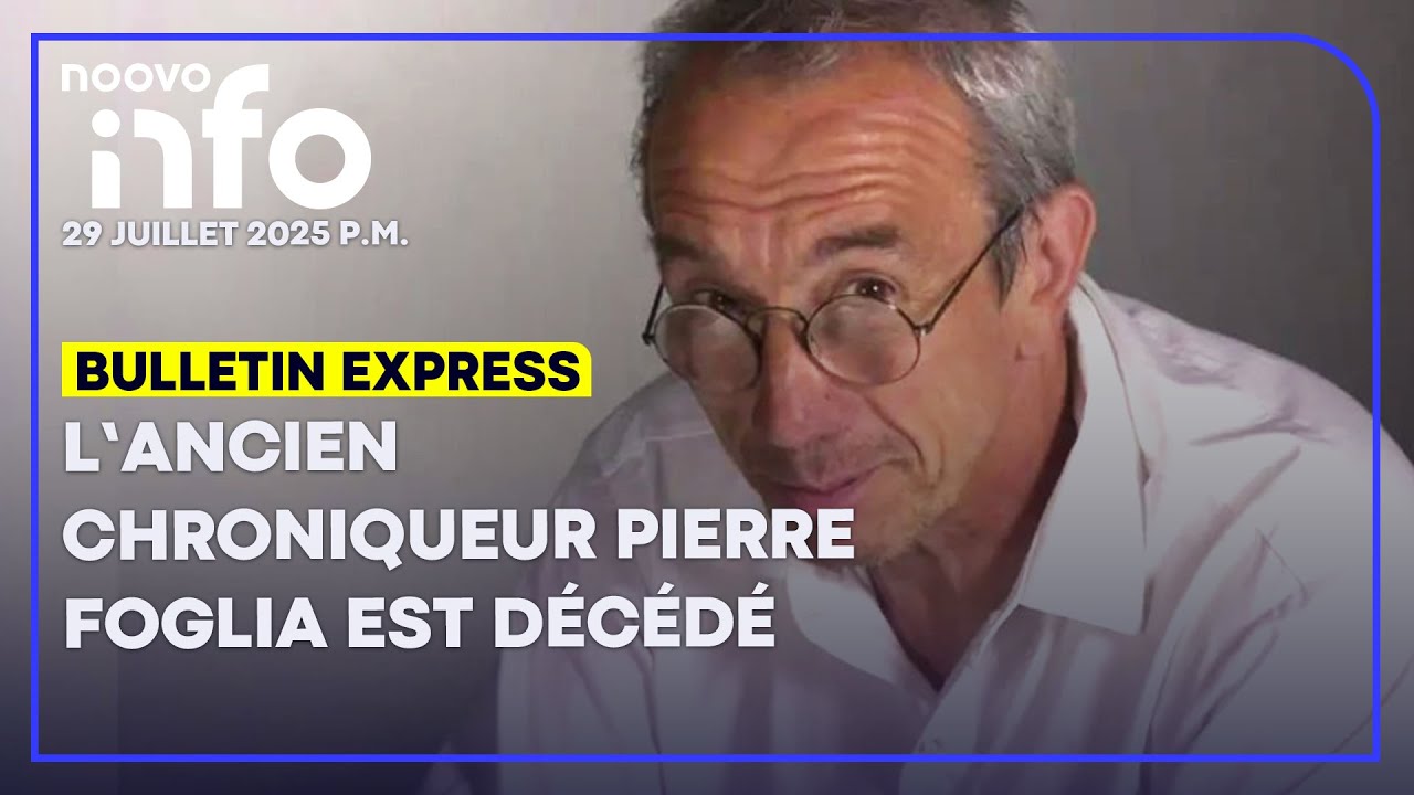 L’ancien chroniqueur de La Presse Pierre Foglia est décédé - YouTube
