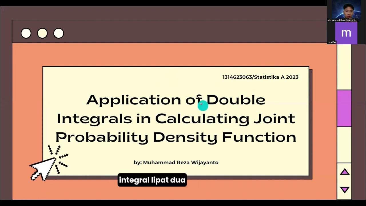 Application of Double Integrals in Calculating Joint Probability Density Function - YouTube