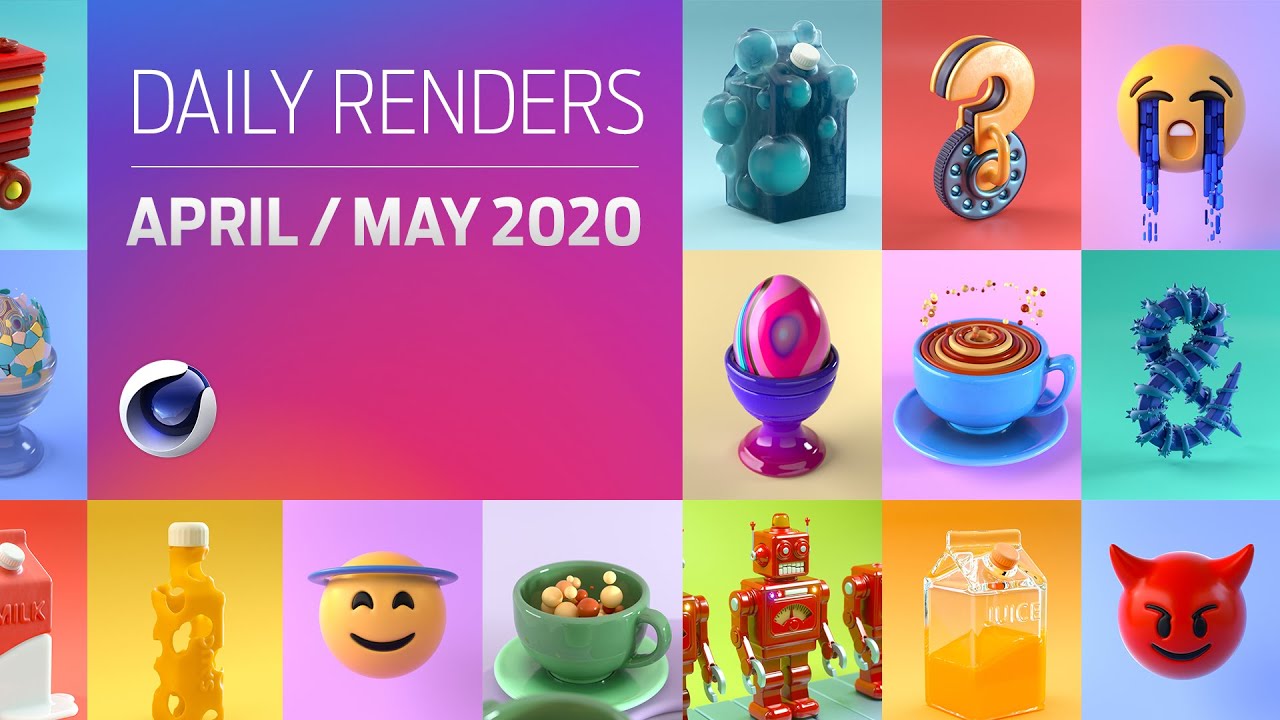 C4D Daily Render Compilation - April / May 2020 - YouTube