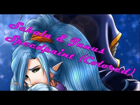 Schala & Janus | CHRONO TRIGGER SPEEDPAINT (Part 2) - YouTube