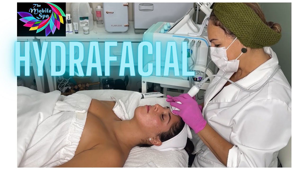 Hydrafacial machine : how to use the hydrafacial in slow-motion - YouTube