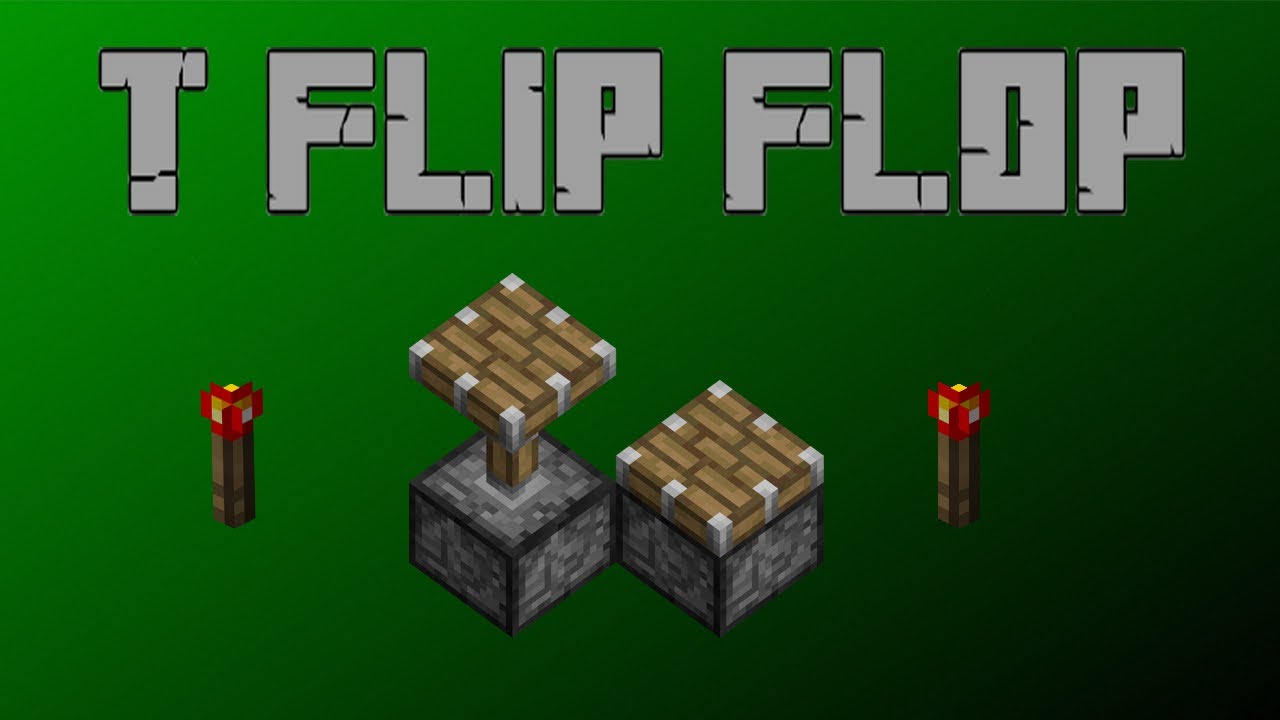 [Minecraft] Como hacer un T-Flip Flop facil - YouTube