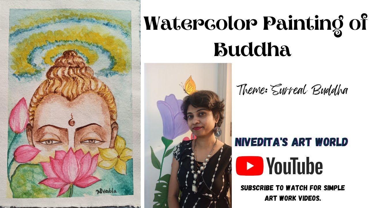 Watercolor painting of Buddha | Spiritual Zen painting | watercolor ...