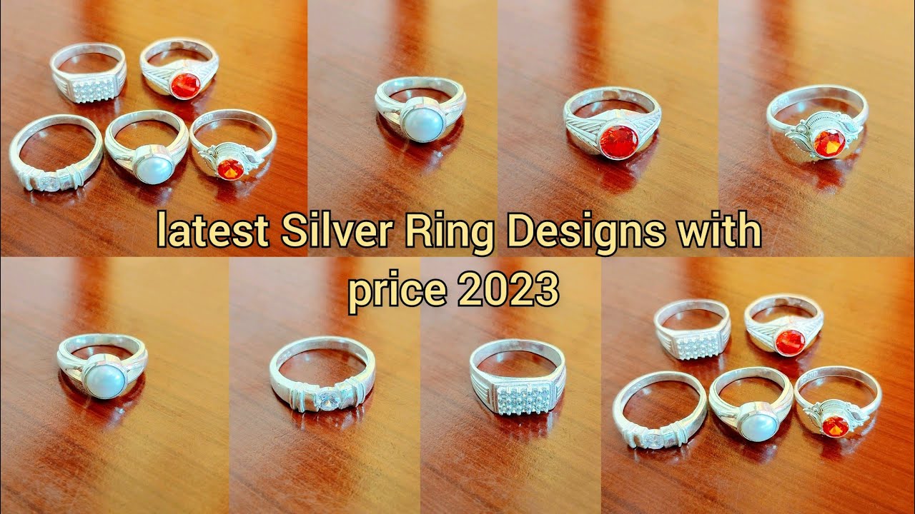 latest Silver Ring designs with price 2023/Fancy silver Ring Designs ...