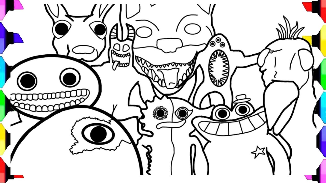 Garten of Banban 5 - New Coloring Pages/ How to color New Monsters and ...