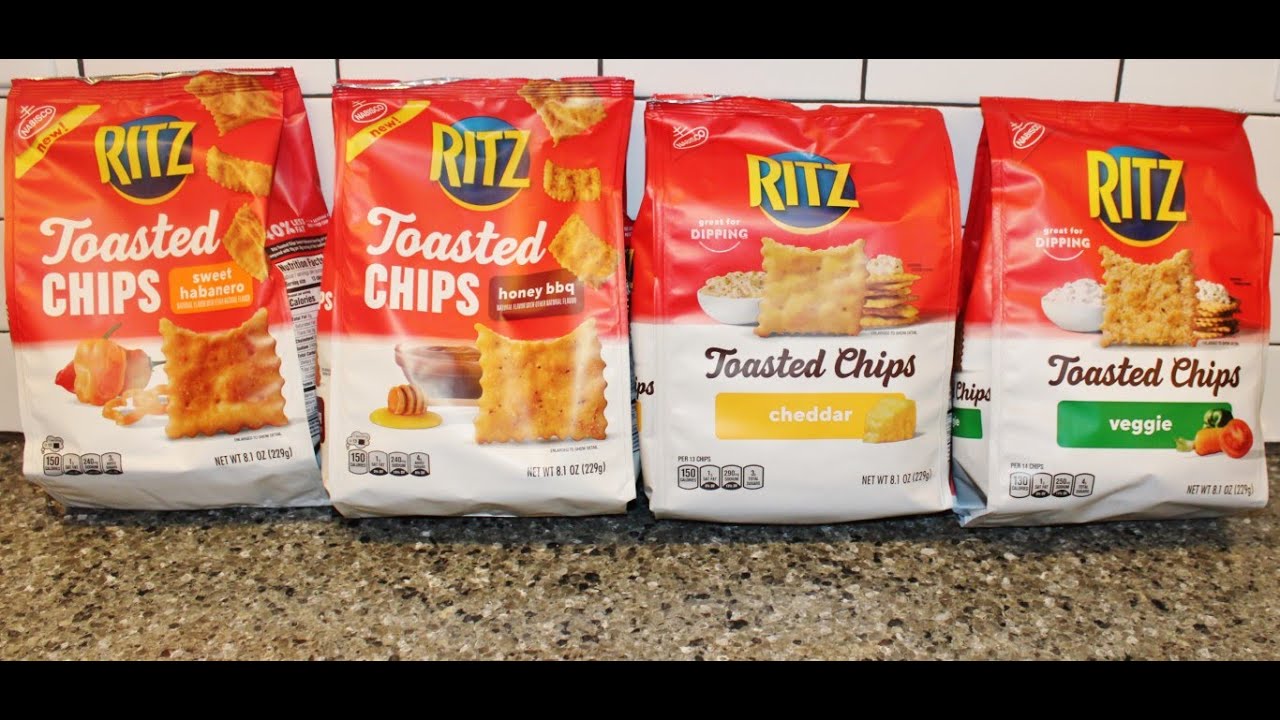Ritz Toasted Chips: Sweet Habanero, Honey BBQ, Cheddar & Veggie Review ...