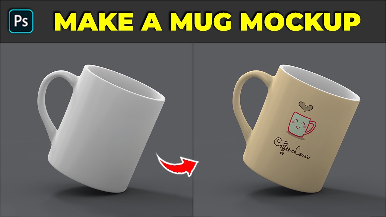 How to make a mug mockup - Photoshop Tutorial - YouTube
