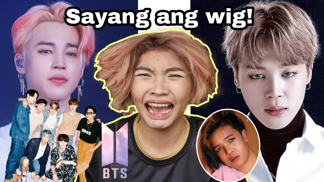 COPYING Jimin Of BTS bakit parang Xander Ford| SINIRA ANG Wig Para kay ...