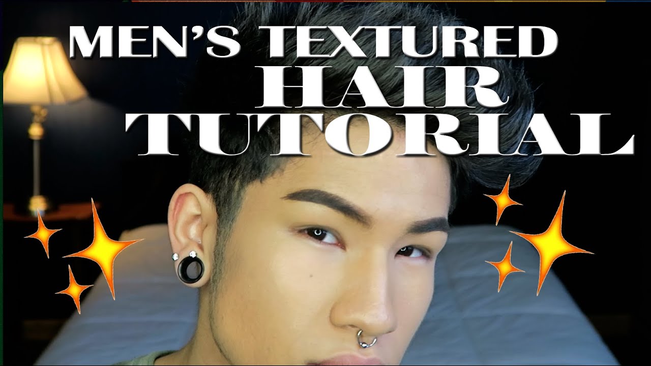 Men’s Textured HairStyle | Hair Tutorial | Surface Hair Heath Art - YouTube