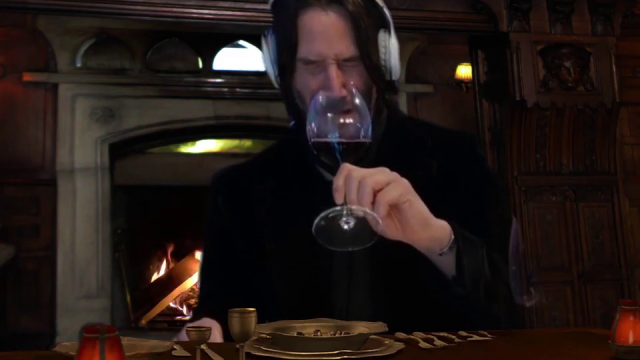 Keanu eating dinner in shrek - YouTube