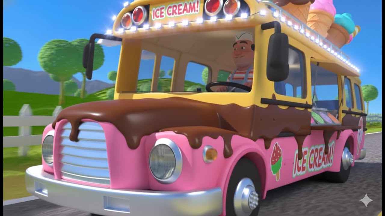 Wheels on the Ice Cream Bus | A Day in the Life of the Ice Cream Bus ...