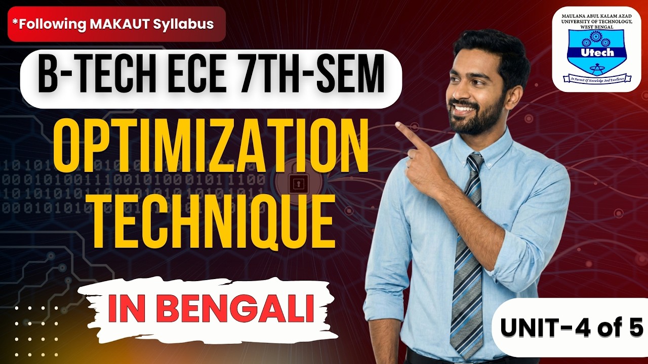 OPTIMIZATION TECHNIQUE UNIT-4 Multivariable Optimization Algorithm ...